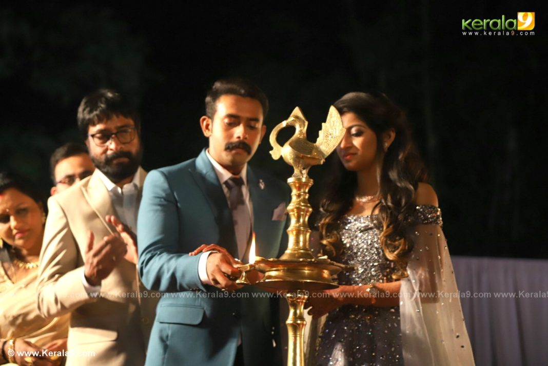 Harisree Ashokan Son Wedding Reception Photos - Kerala9.com