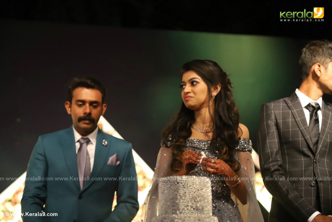 Harisree Ashokan Son Wedding Reception Photos - Kerala9.com