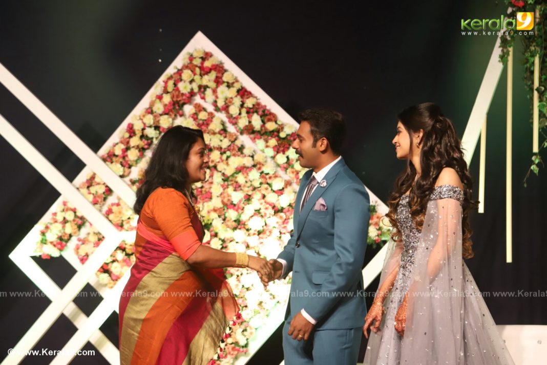 Harisree Ashokan Son Wedding Reception Photos - Kerala9.com