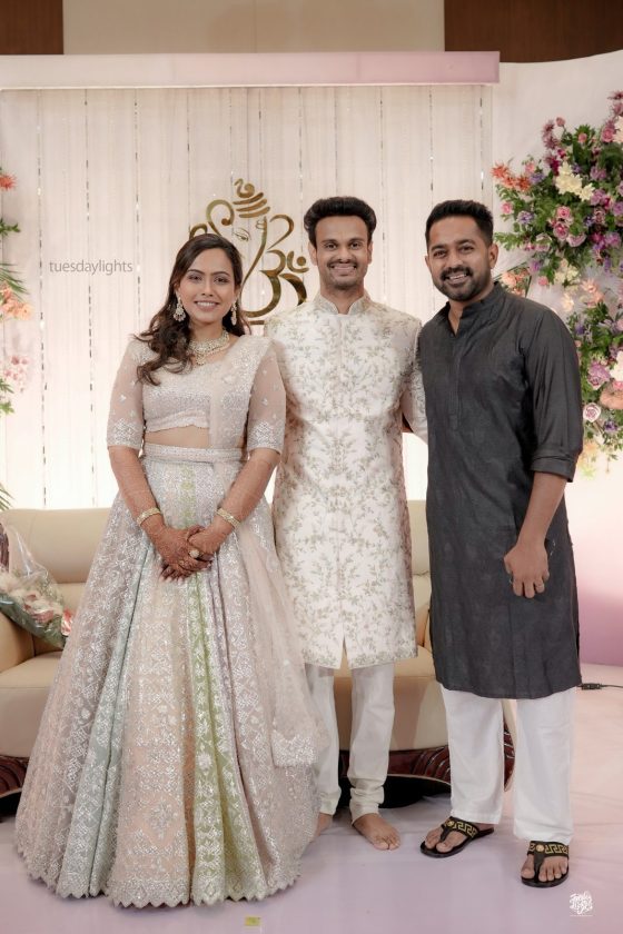 Maryland Cinemas Owner Visakh Subramaniam Wedding Engagement Photos ...