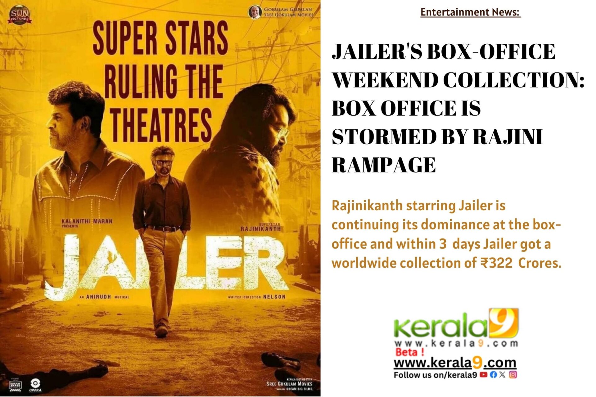 Jailer Box-office Updates - Kerala9.com