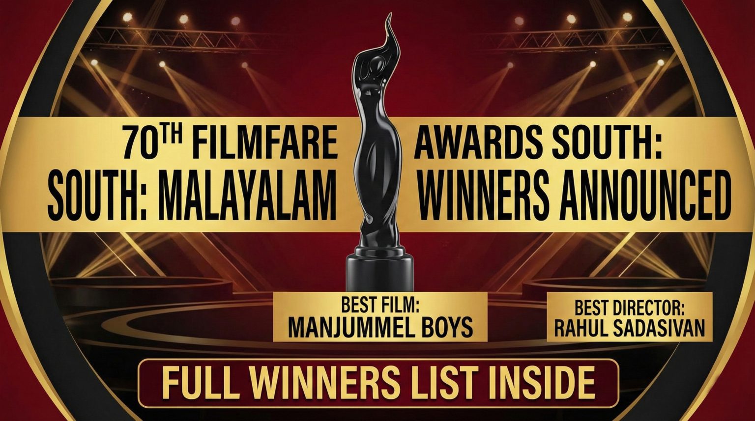 70th Filmfare Awards South (Malayalam) 2026: Mammootty, Urvashi, and ...