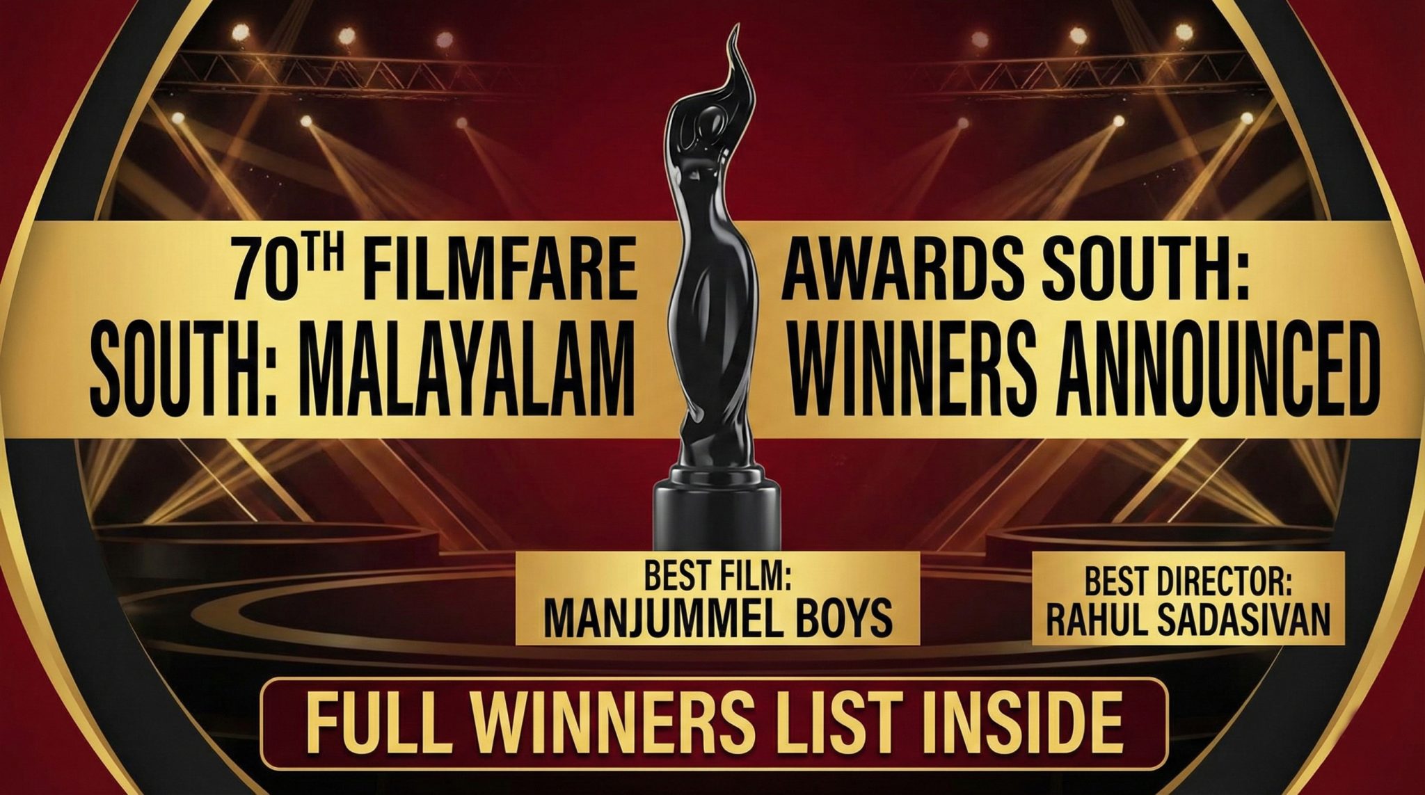 70th Filmfare Awards South (Malayalam) 2026: Mammootty, Urvashi, and ...