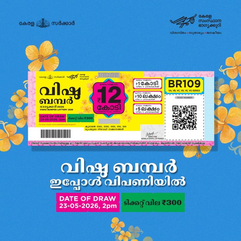 Vishu Bumper Lottery Results 2026: Winning Number VB 135452 Bags ₹12 ...