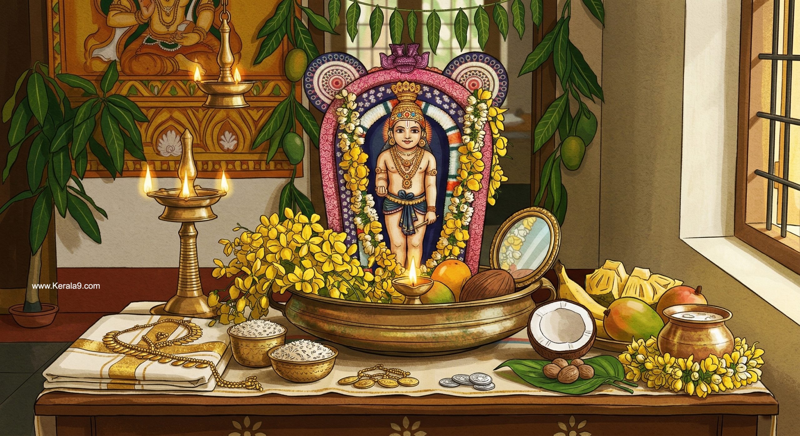 Happy Vishu 2026: HD Vishu Kani Photos, Wallpapers, and WhatsApp Status ...