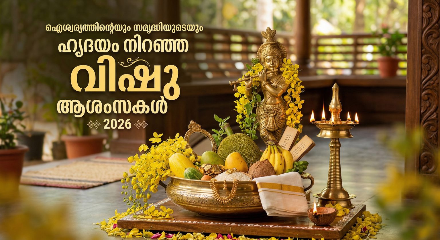 Happy Vishu 2026: Date, Best Vishu Ashamsakal in Malayalam and Vishu ...